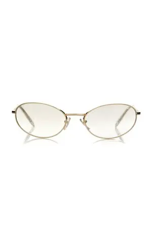 Prada Round-frame Metal Sunglasses - Gold