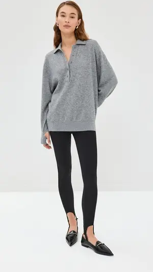 Tibi Compact Ultra Stretch Knit Stirrup Leggings