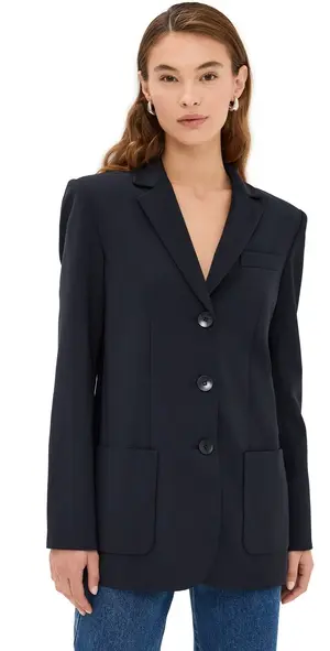 Tibi Tropical Wool Max Blazer