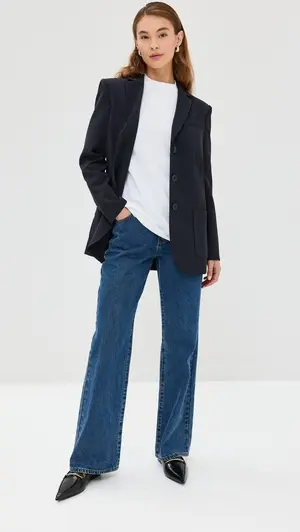 Tibi Tropical Wool Max Blazer