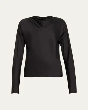 A.L.C. Georgia Cowl-neck Top