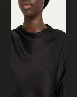 A.L.C. Georgia Cowl-neck Top