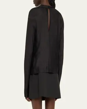 A.L.C. Georgia Cowl-neck Top