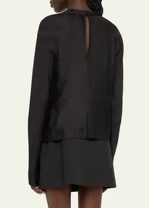 A.L.C. Georgia Cowl-neck Top