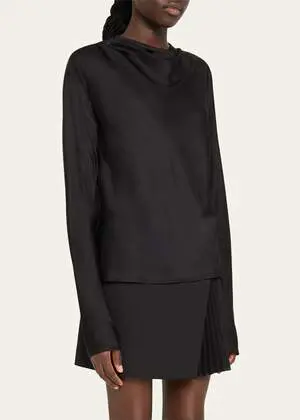 A.L.C. Georgia Cowl-neck Top