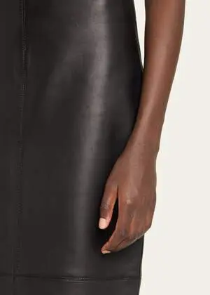 A.L.C. Marta Leather Maxi Skirt - Black