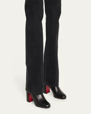 CHRISTIAN LOUBOUTIN 85mm Turelastic Ankle Booties - Black
