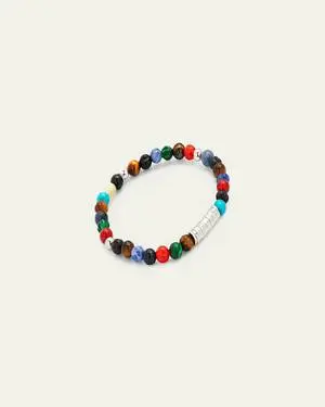 Tateossian Sterling Silver Bracelet With Gemstones