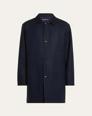 Kiton Cashmere Concealed-zip Car Coat