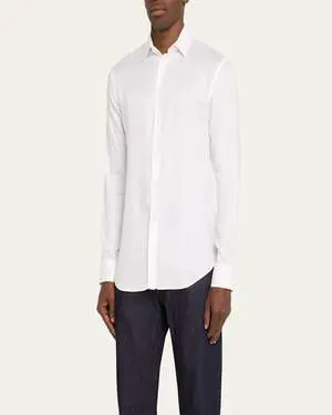 Giorgio Armani Solid Tencel Sport Shirt