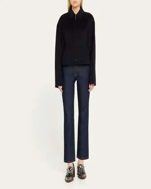 Ulla Johnson The Agnes Cropped Straight-leg Denim Jeans