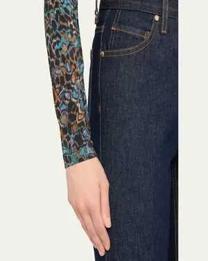 Ulla Johnson The Agnes Cropped Straight-leg Denim Jeans