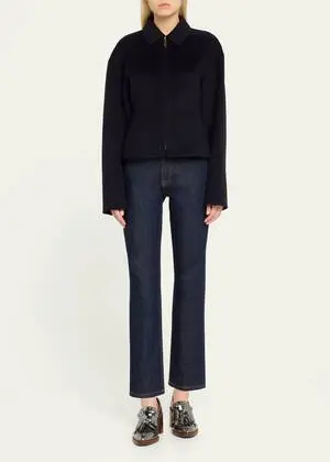 Ulla Johnson The Agnes Cropped Straight-leg Denim Jeans