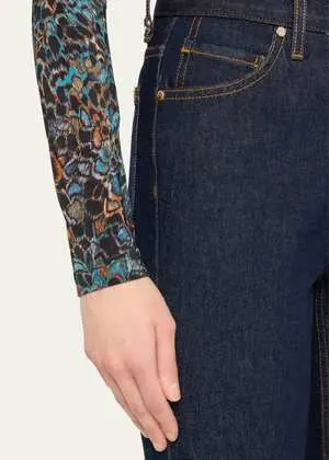 Ulla Johnson The Agnes Cropped Straight-leg Denim Jeans