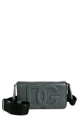 Dolce & Gabbana Mini Deerskin Leather Shoulder Bag - Grigio
