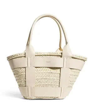 DEMELLIER Raffia Santorini Tote Bag