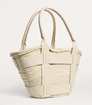 DEMELLIER Raffia Santorini Tote Bag