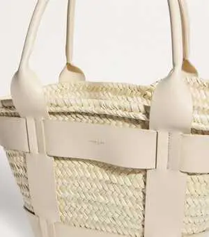 DEMELLIER Raffia Santorini Tote Bag