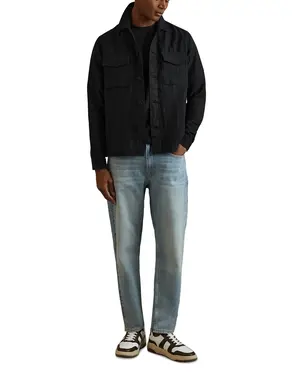 REISS Wick-ss Textured Tee - Navy
