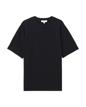 REISS Wick-ss Textured Tee - Navy
