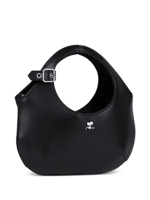 COURREGES Mini Holy Leather Tote - Black