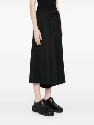 Yohji Yamamoto Asymmetric Drawstring Midi Skirt