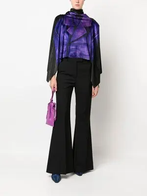 Loewe Abstract-print Draped Top