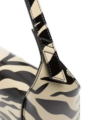 Attico 7/7 Zebra-print Shoulder Bag