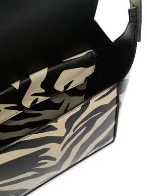 Attico 7/7 Zebra-print Shoulder Bag