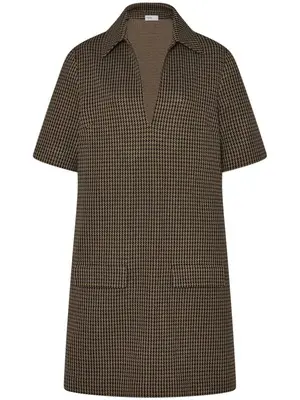 Rosetta Getty Houndstooth Minidress
