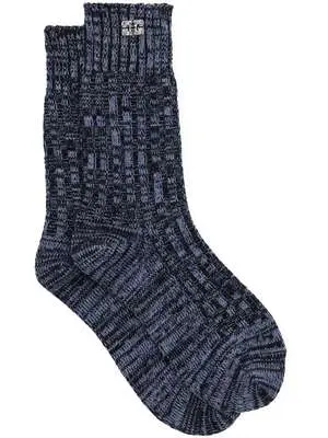 GANNI Ribbed Socks - Grey