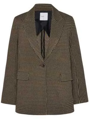 Rosetta Getty Houndstooth Blazer - Green