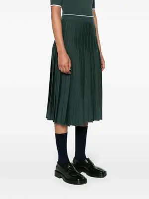 Thom Browne Pleated Knitted Midi Skirt