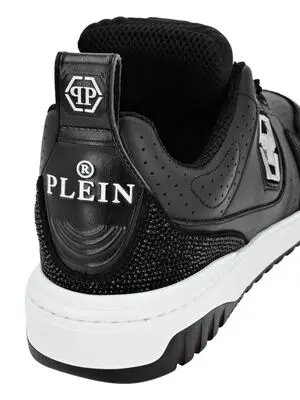 Philipp Plein Hexagon Crystal Low-top Sneakers