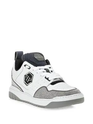 Philipp Plein Hexagon Crystal Low-top Sneakers