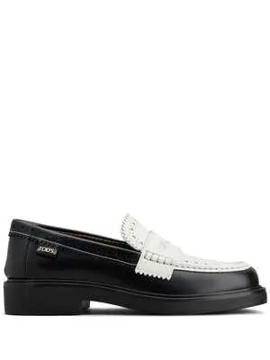 TOD'S Brogue-trim Leather Loafers