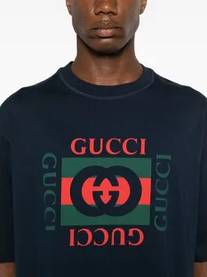 Gucci Cotton Jersey T-shirt - Blue