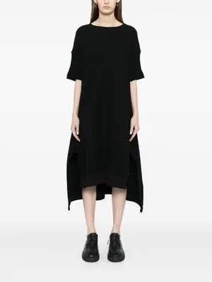 Yohji Yamamoto Side-slit Midi Dress