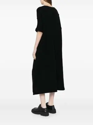 Yohji Yamamoto Side-slit Midi Dress