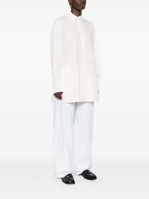 TOTEME Floral-jacquard Cotton Shirt