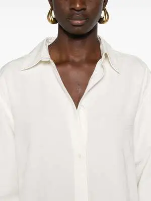 TOTEME Floral-jacquard Cotton Shirt