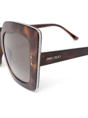 JIMMY CHOO Tortoiseshell Sunglasses