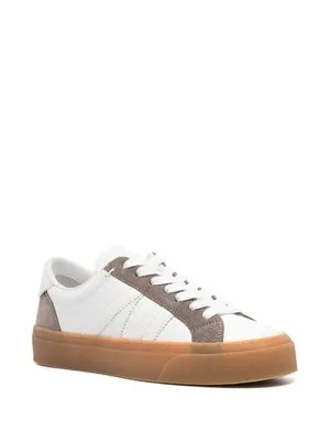 Moncler Monaco Lace-up Sneakers - White
