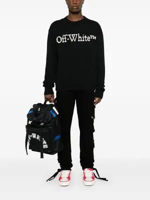 Off-White Intarsia-knit Logo Jumper