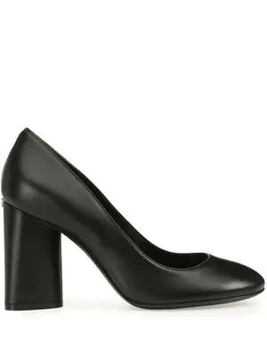SERGIO ROSSI Pilier Leather Pumps - Black