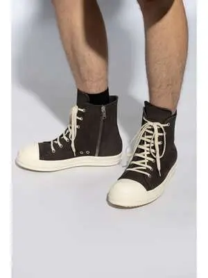 Rick Owens Lace-up Hi-top Trainers - Black