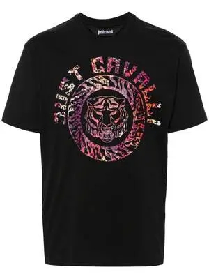 Just Cavalli Tiger Head-print T-shirt