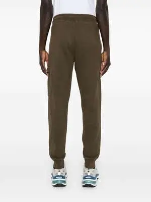 C.P. COMPANY Lens-detail Fleece Track Pants - Green
