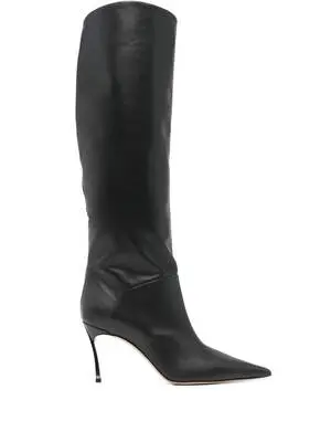 Casadei Superblade 80mm Leather Boots