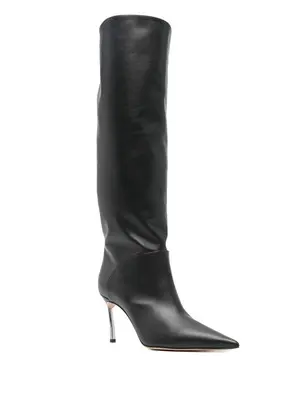Casadei Superblade 80mm Leather Boots